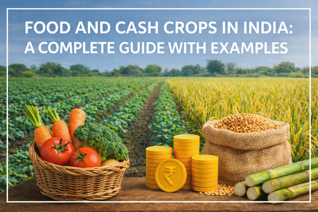 Food and Cash Crops in India